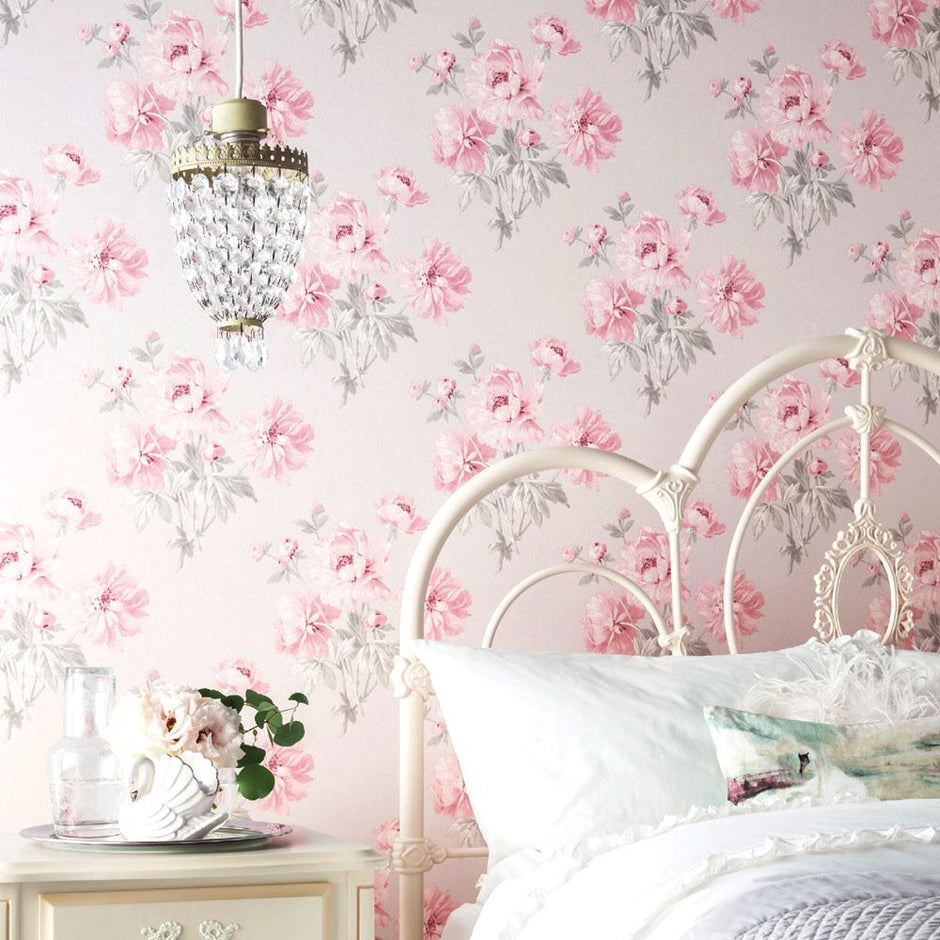 ピンク 生のり付き壁紙 | 壁紙屋本舗 公式