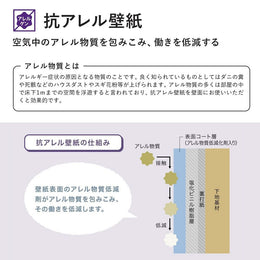 のりなし国産壁紙クロス / 抗アレル グレージュセレクション FE-76341 | 壁紙屋本舗 公式